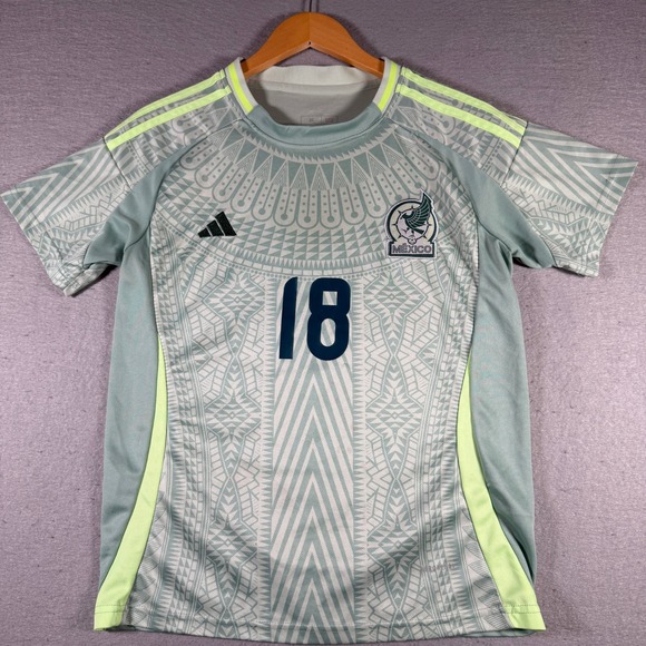adidas | Shirts & Tops | Adidas Mexico National Team Soccer Jersey Kids ...